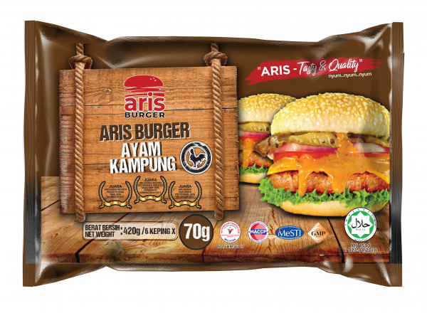 Aris Burger Ayam Kampung 70g - Arisprop Capital Berhad